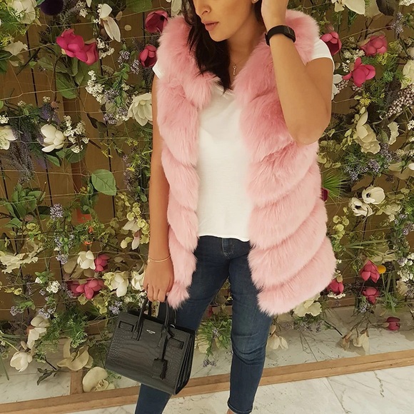 Hot & Delicious | Jackets & Coats | New Pink Faux Fur Vest | Poshmark